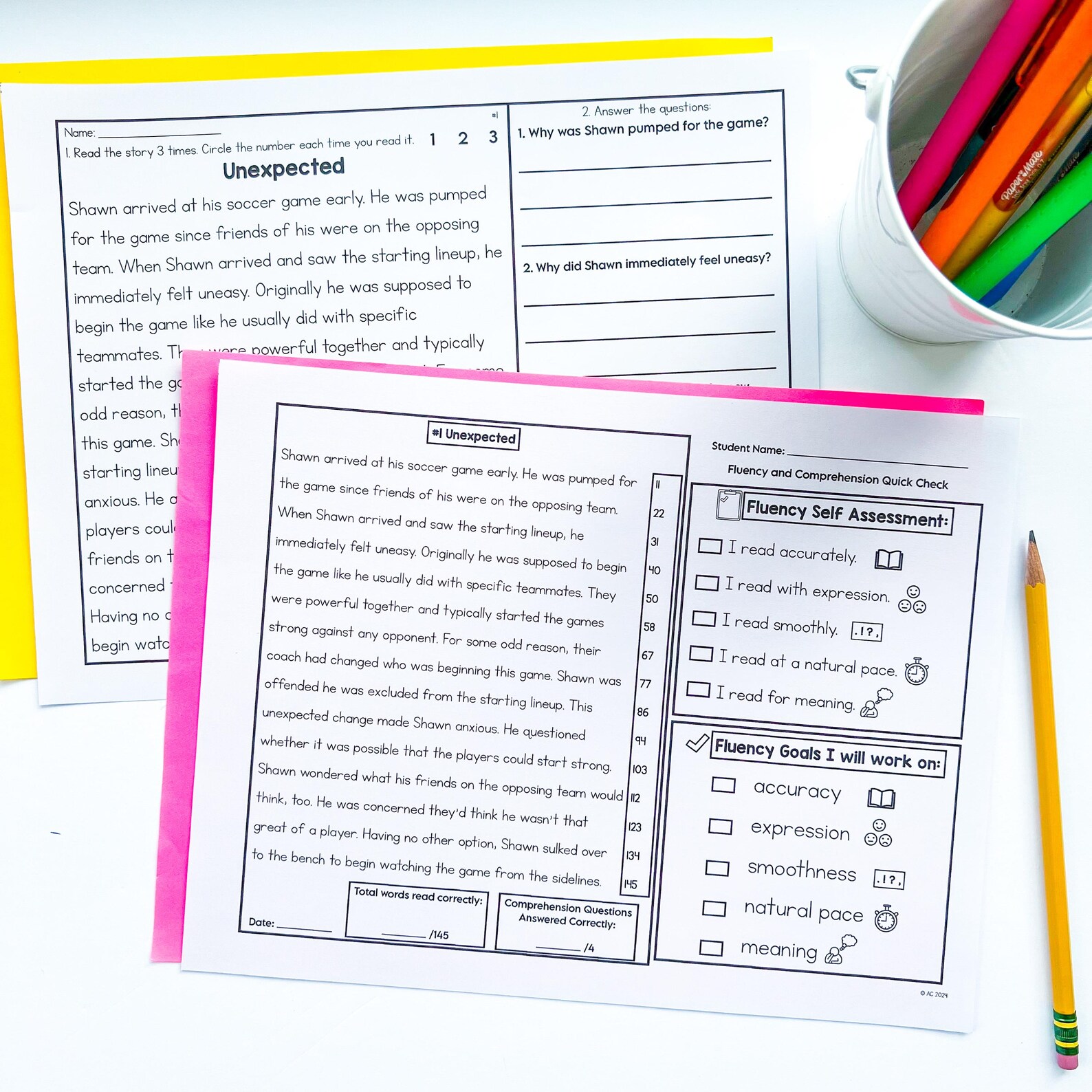 5th Grade Reading Fluency Passages With Comprehension Questions ...