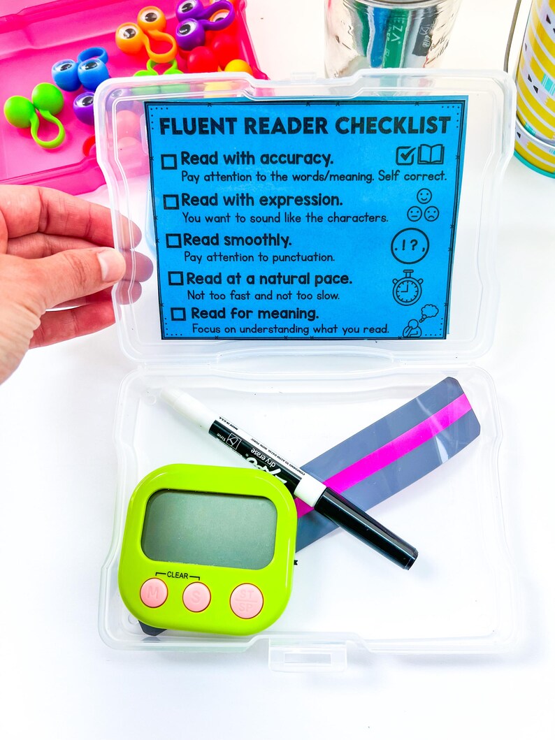 Reading Fluency Checklists and Toolkits Practice Activities Centers ...