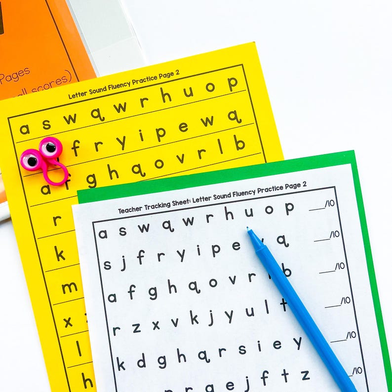 Kindergarten Reading Fluency Practice: Letter, Sound, & Word ...