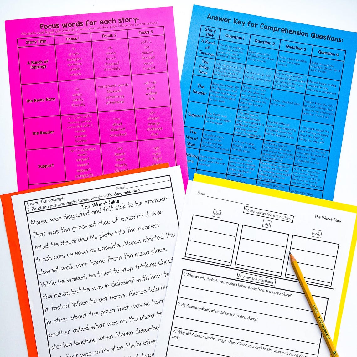 3rd, 4th Grade Phonics Focused Review Reading Passages With ...