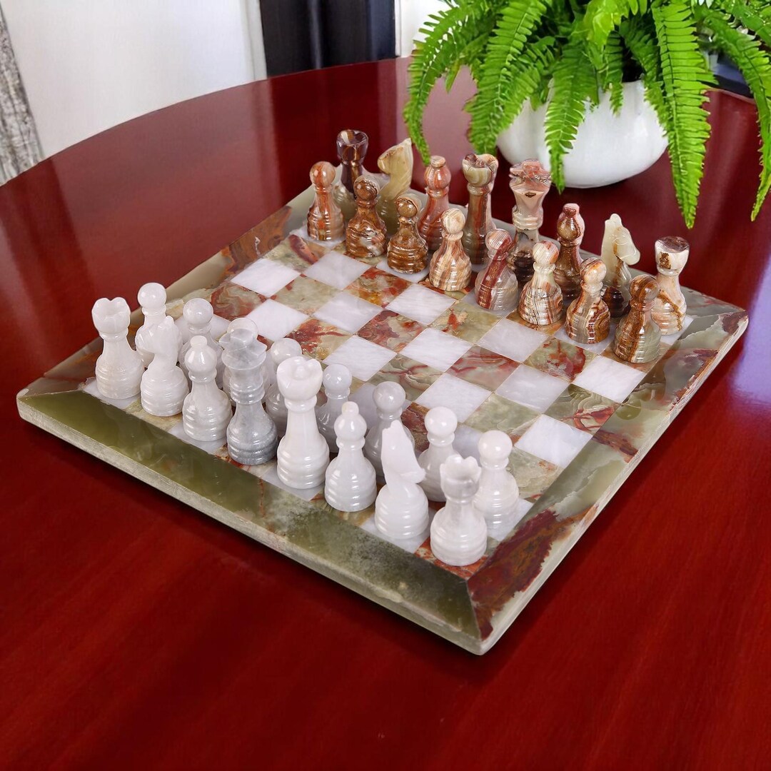 Handmade Marble Chess Set | Luxury Chess Set | Onyx Chess Set | Onyx ...