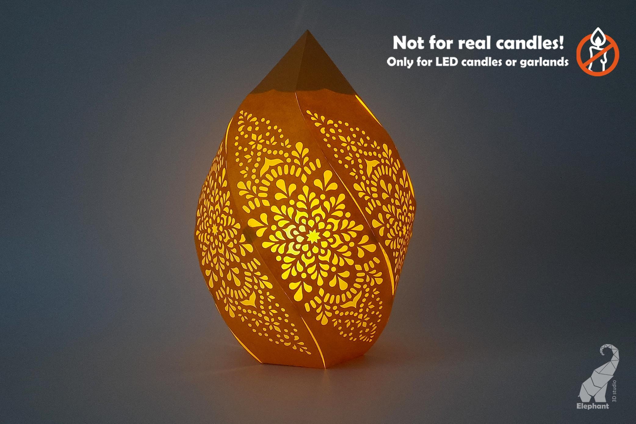 Mandala Lantern Bundle, Moroccan Paper Lantern Set Svg Files for Cricut ...