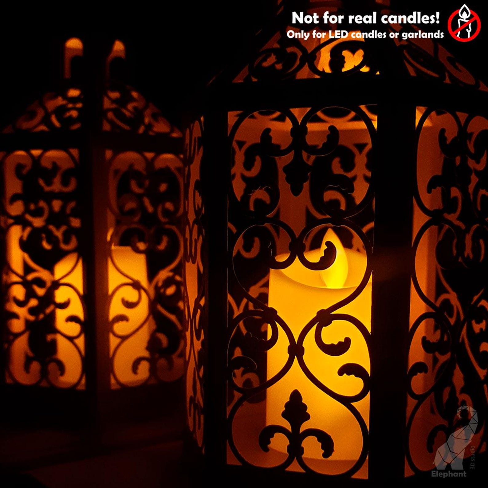 Lantern SVG Cut Files for Cricut, 3D Paper Lantern Svg Template, 3d ...