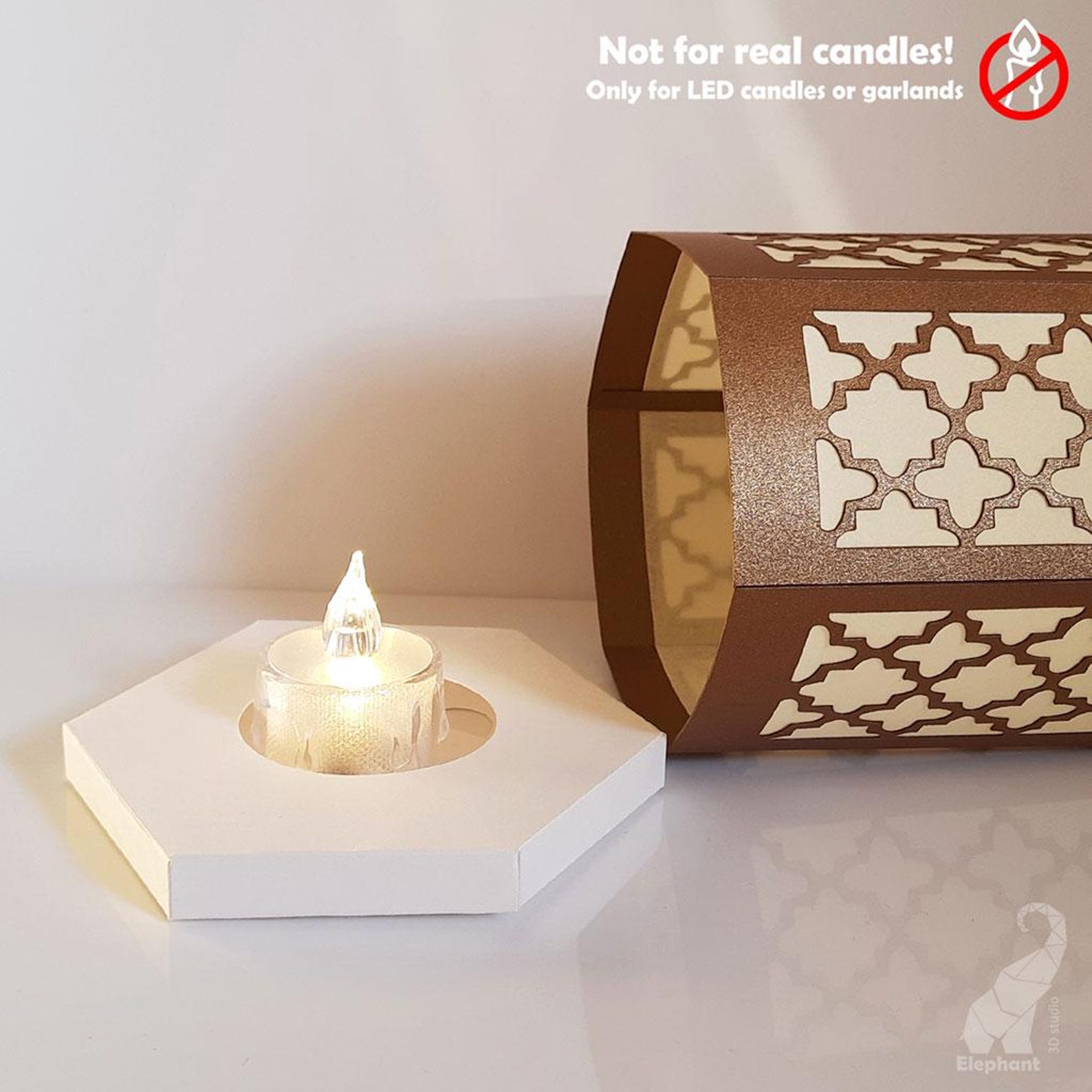3D Paper Lantern Bundle SVG Cut Files for Cricut, Lantern SVG Template ...