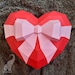 3d Paper Heart Shaped Box Template, 3D Low Poly Heart Gift Box Pdf File ...