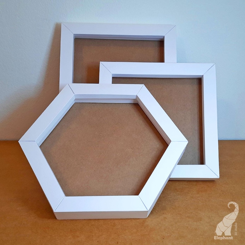 Shadow Box Frame Bundle SVG Template for Cricut, Cardstock Frame Cut ...