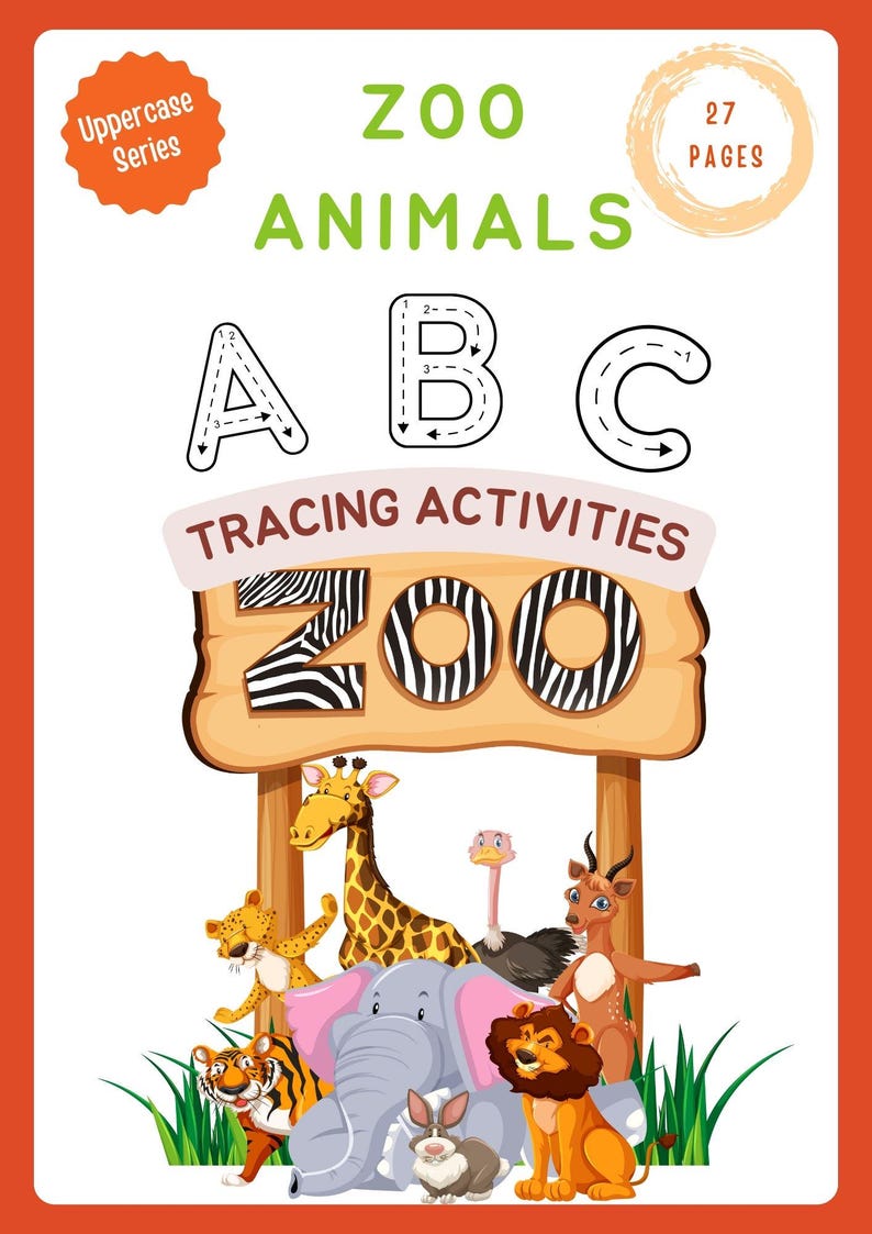 Tracing ABC Book for Kids - Etsy