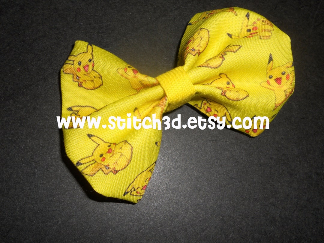 Pikachu Super Cute and Yellow Pokemon Hair Bow Geek Girl Gift - Etsy