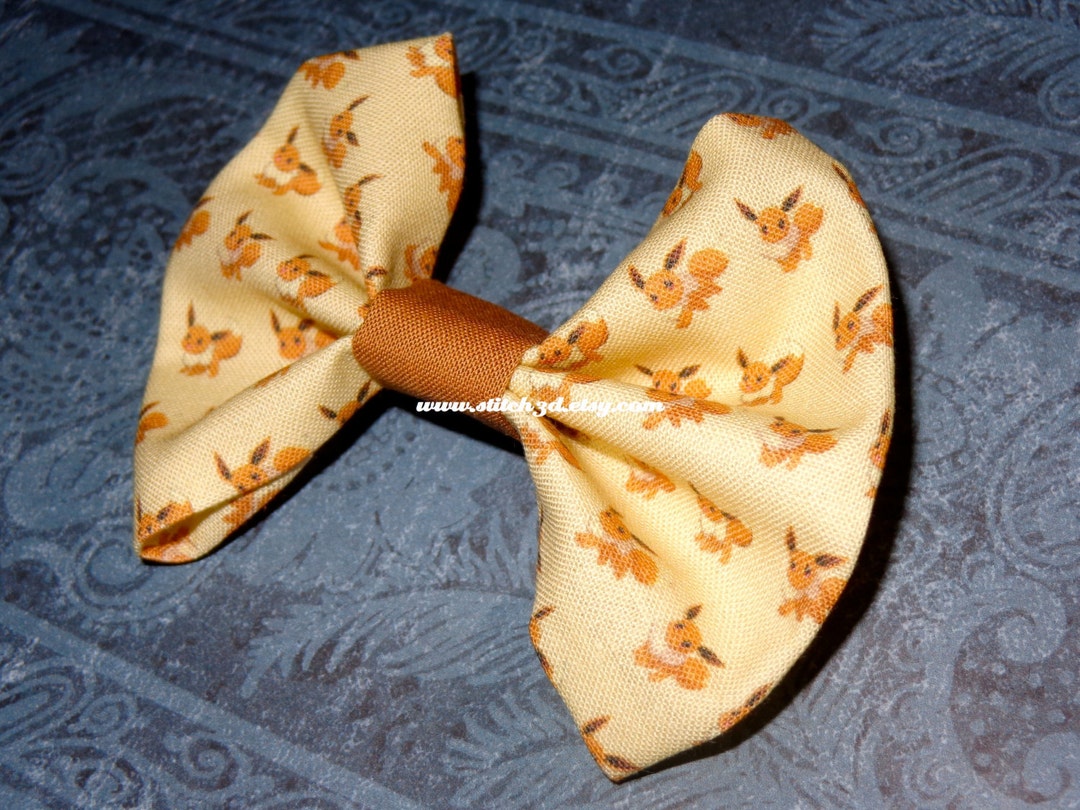 Eevee Pokemon Hair Bow - Etsy