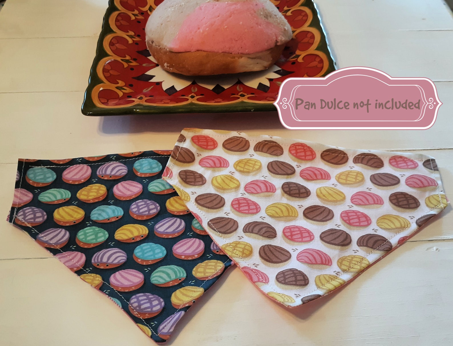 Concha Mexican Hispanic Over the Collar Dog Bandana Melopan - Etsy