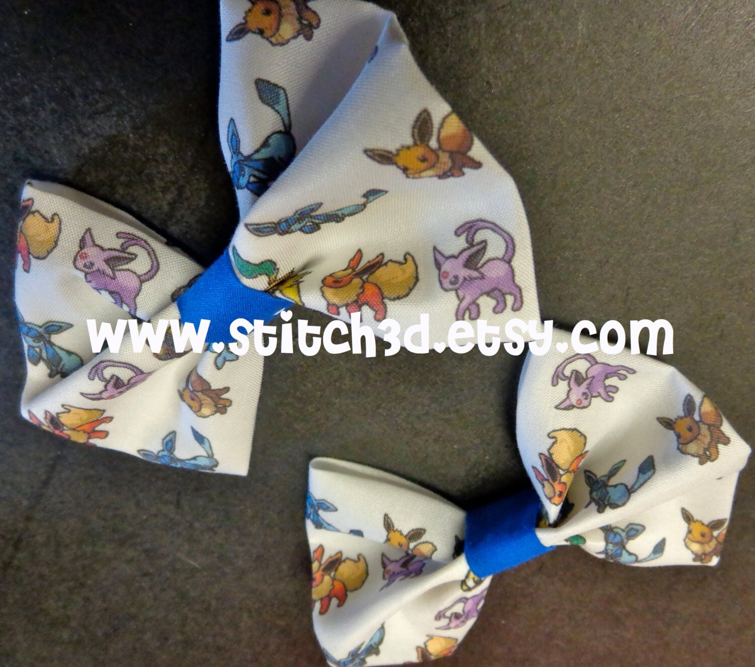 Eevee eeveelutions Pokemon hair bow | Etsy