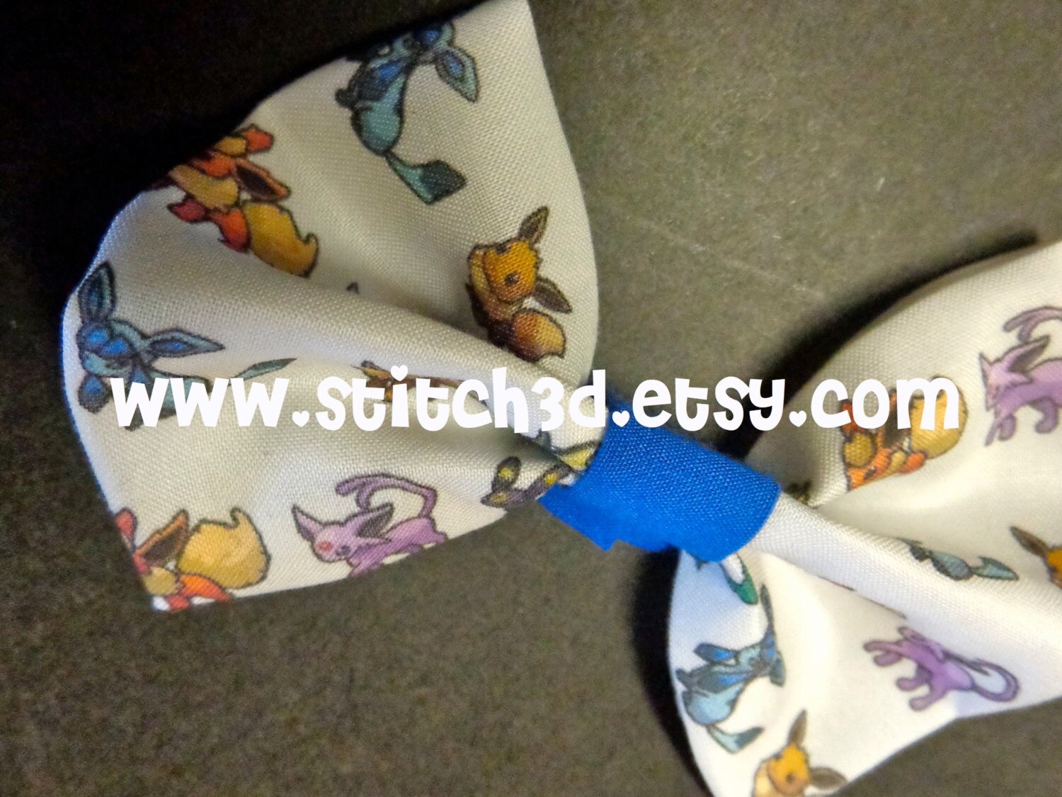 Eevee eeveelutions Pokemon hair bow | Etsy