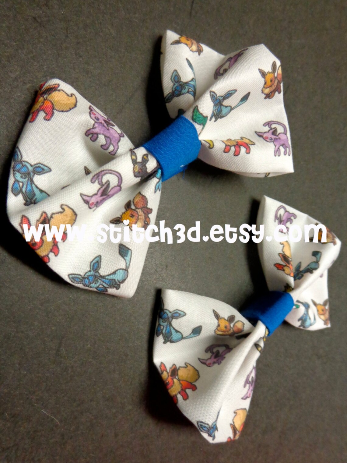 Eevee eeveelutions Pokemon hair bow | Etsy