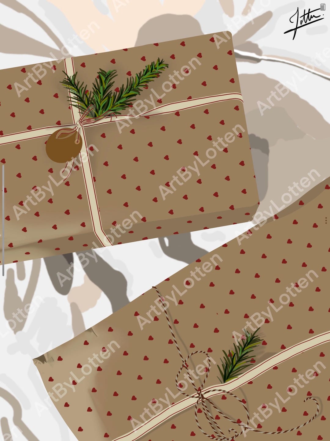 Presents, Hand Drawn (watermark Removed When Bought) - Etsy