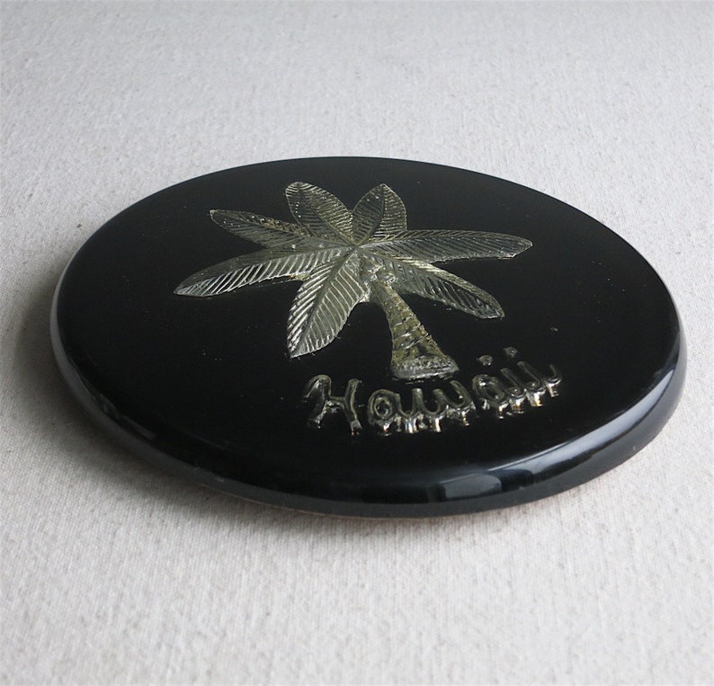 Vintage Acrylic Trivet Hawaii Palm Tree Tropical Souvenir - Etsy