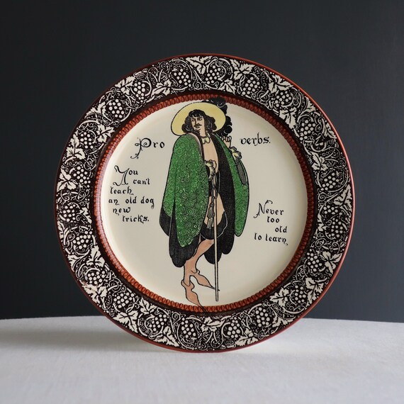 Royal Doulton Proverbs Plate Will H Bradley You Can't - Etsy