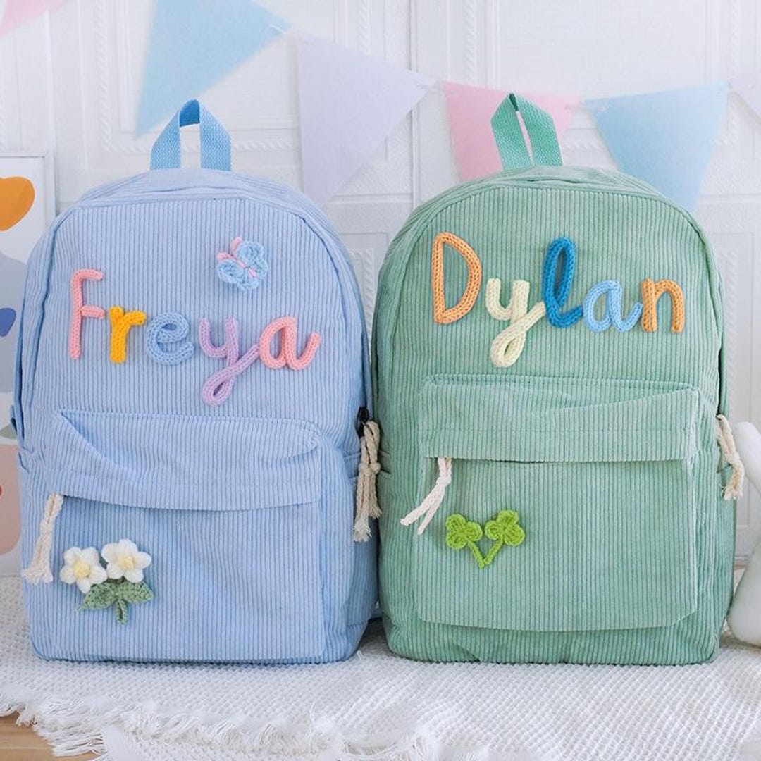 Custom Toddler Backpack With Name | Back School Bag | Toddler Book Bag ...