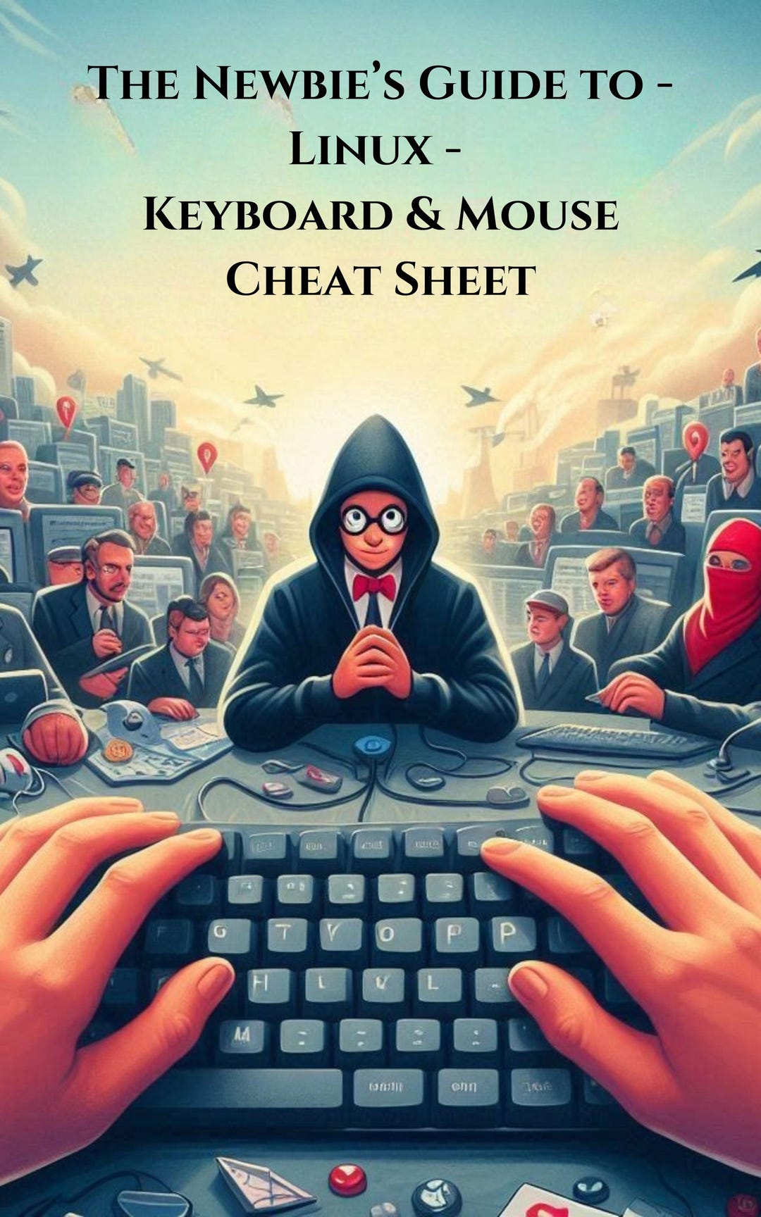 Linux Keyboard - Mouse Cheat Sheet: Beginner Digital Guide Office Tips Gifts for Him Her Boss ...