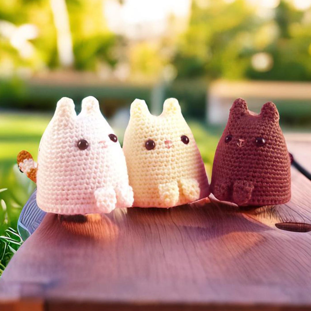 Dumpling Kitty Crochet Pattern PDF, Amigurumi Cat Tutorial, Kawaii ...