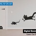 Funny Cat and Mouse Wall Art SVG, Laser Cut Cat Silhouette, DXF SVG ...