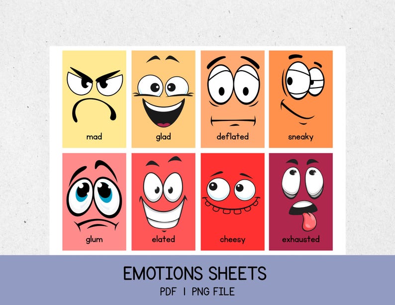Emotions Sheets | Emotions Pages | Emotions Cards | Feelings Meter ...