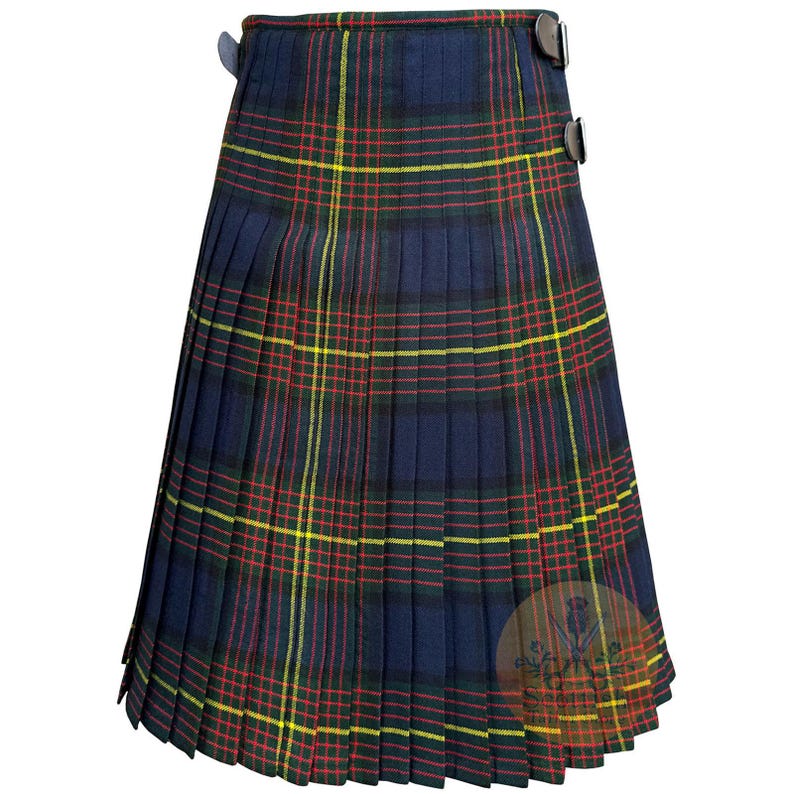Clan Muir Modern Tartan Kilt for Men: 8 Yard Heavyweight Scottish ...