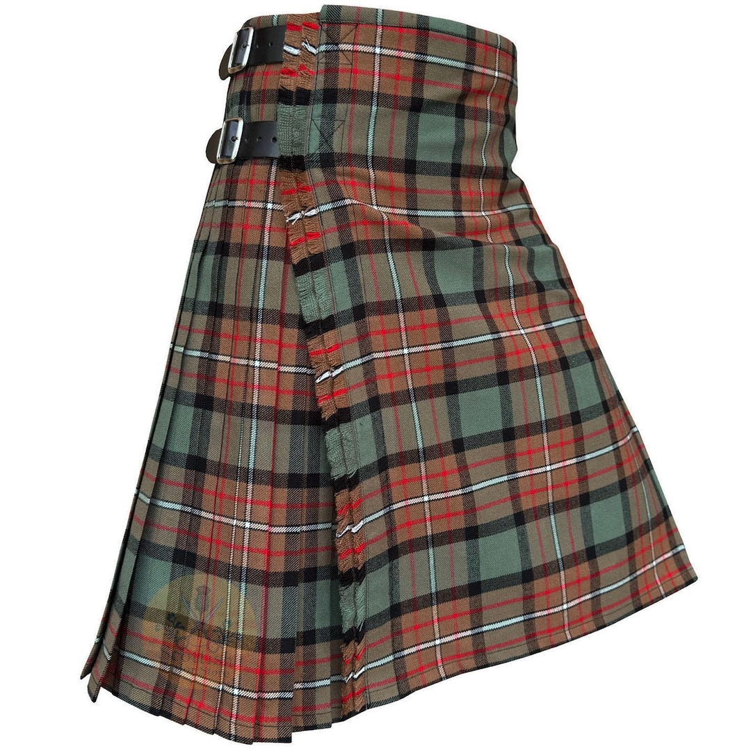 Clan Ferguson Weathered Tartan Kilt: 8 Yard Scottish Highland Style - Etsy