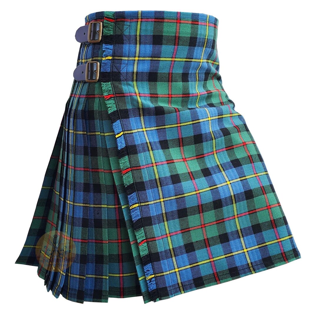 Clan Macleod of Harris Ancient Tartan Kilt: 8 Yard Scottish Highland ...
