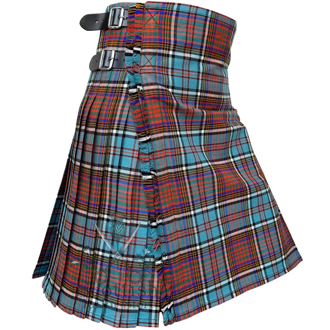 Clan Anderson Ancient Tartan Kilt for Men - 8-yard Heavyweight Scottish ...