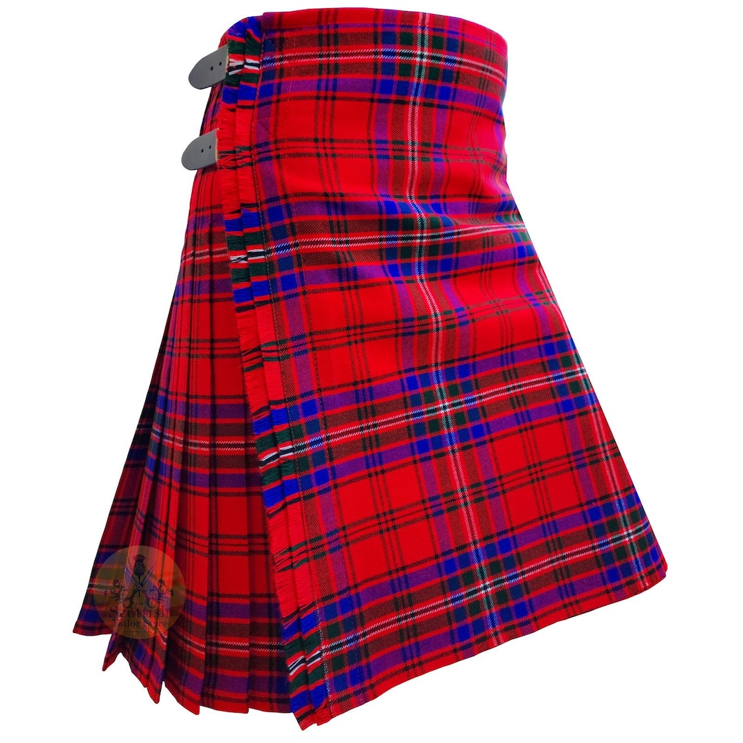 Clan Mcclure Family Tartan Kilt: 8 Yard Heavyweight Scottish Highland ...