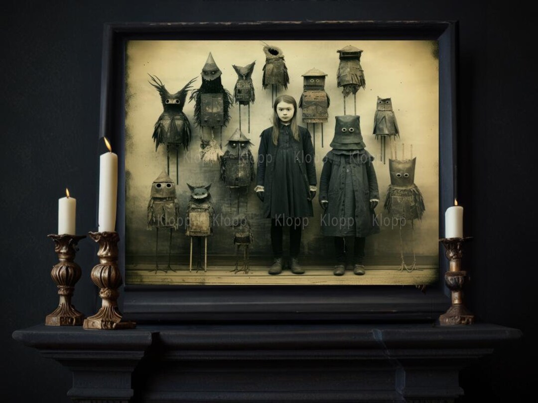 Creepy Girl Victorian Antique Photo, Vintage Photograph, Weird Axidermy ...