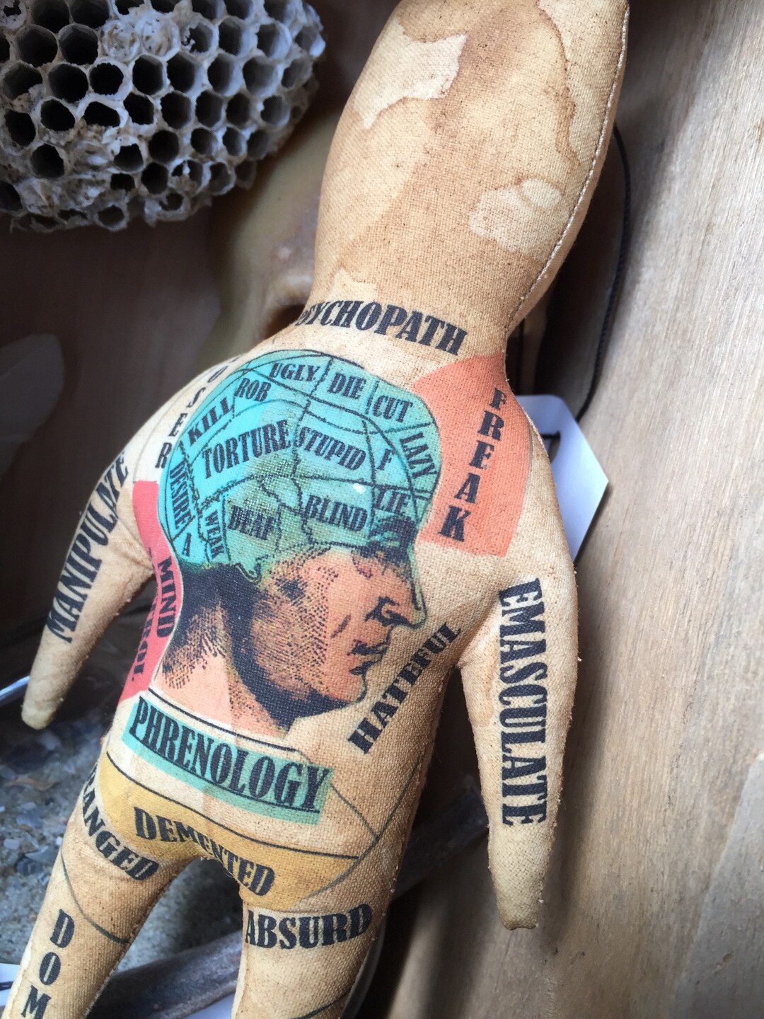 Phrenology Head Doll, Curiosity Vintage Psychiatry Doll, Voodoo Doll ...
