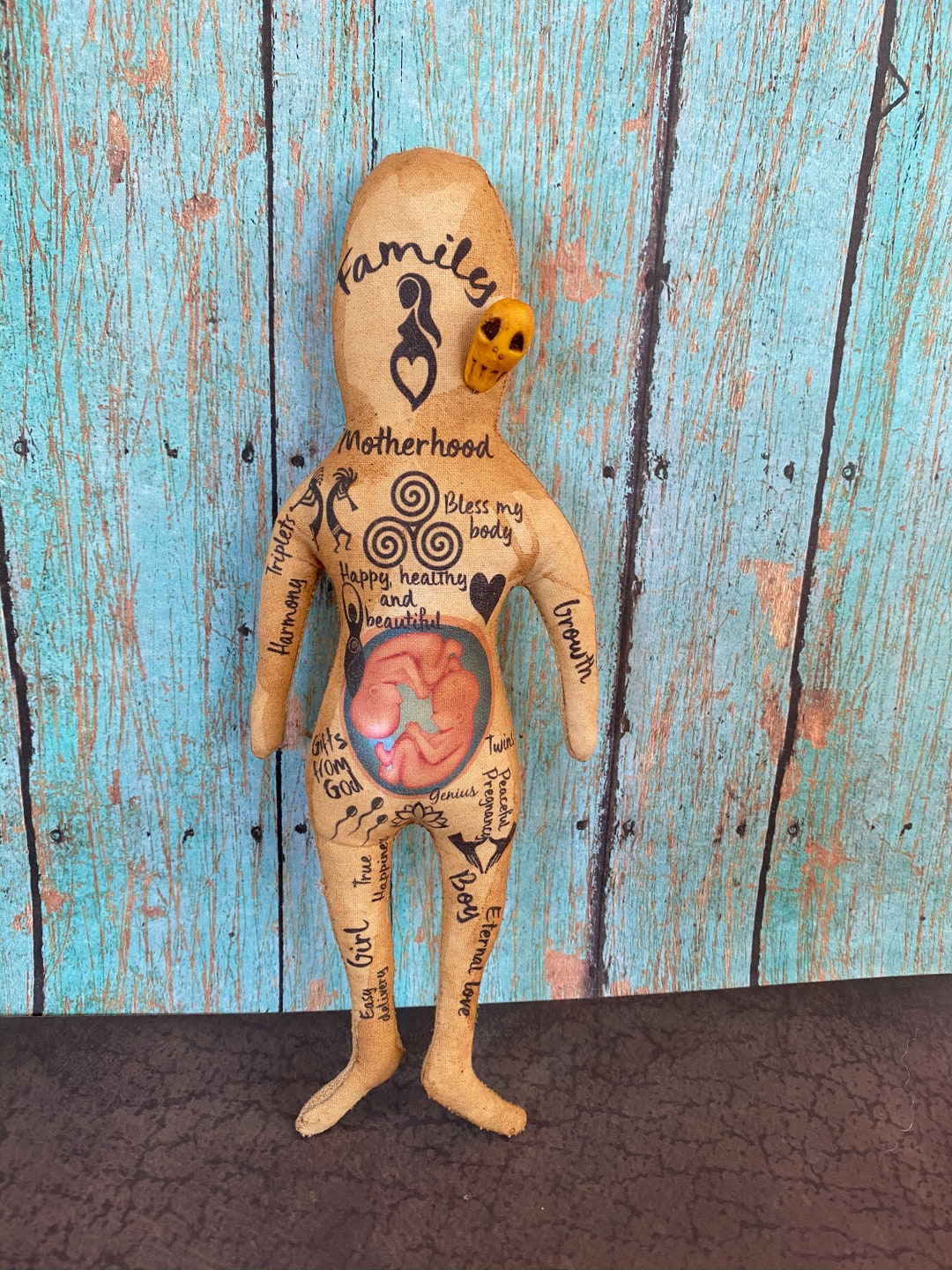 Customizable Pregnancy Voodoo Doll Spiritual Cabalistic Fertility Magic ...
