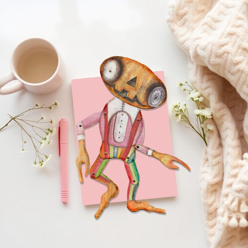 Pumpkin Paper Doll: DIY Printable Halloween Decor (PDF) - Etsy