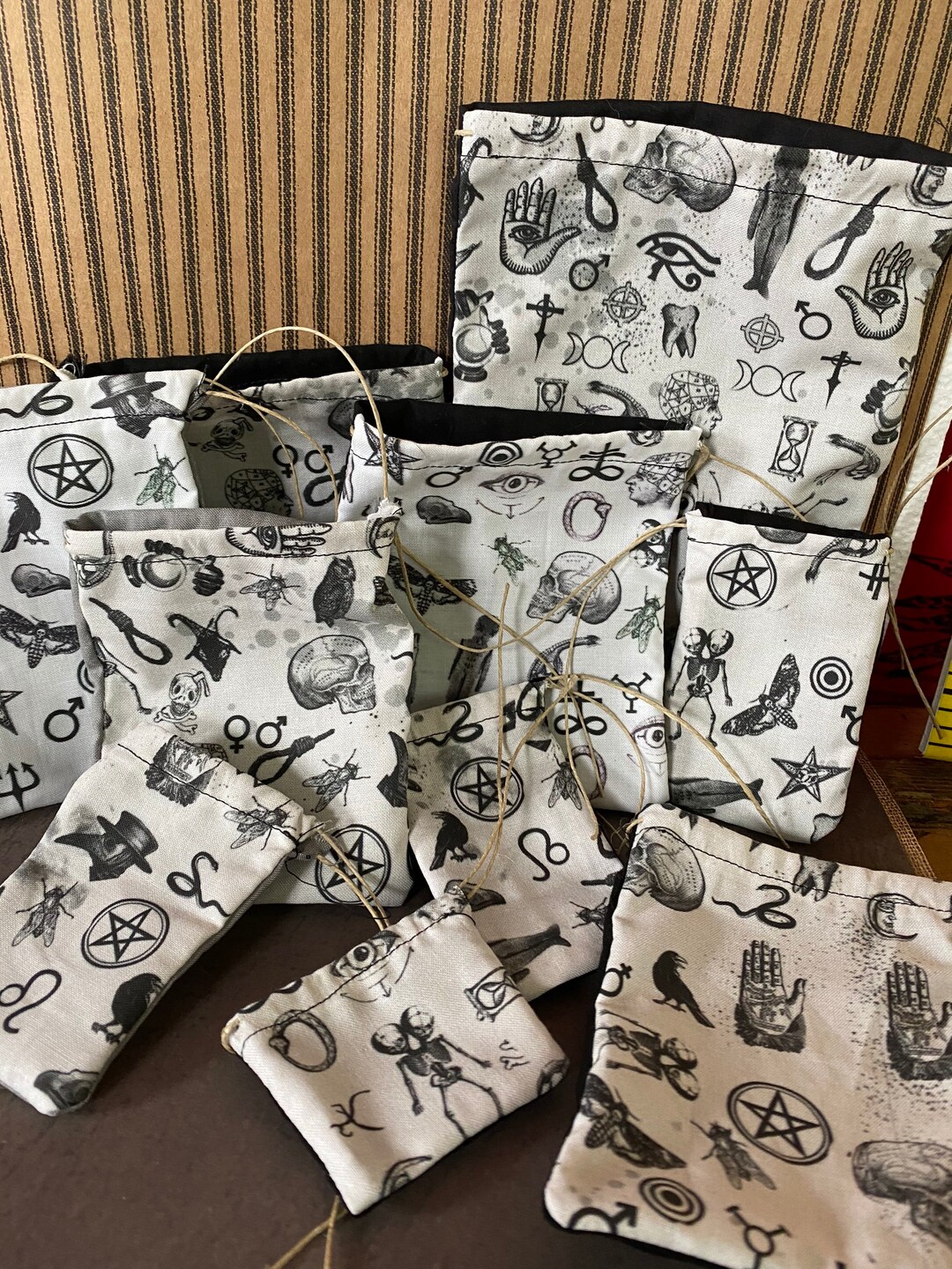 Symbols Secret Stash Bag, Rune Bags, Gris Gris, Weed Stash Hiding Place ...