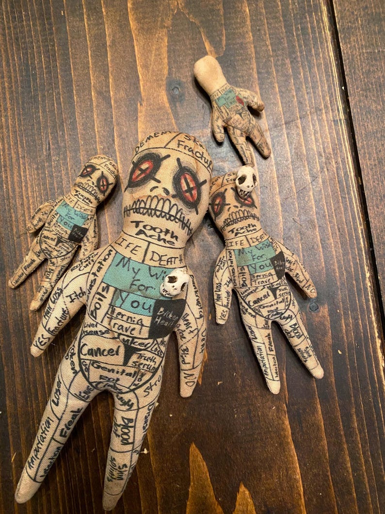Personalized Voodoo Doll, Custom Face Poppet, Friend Reveng Doll, Hex ...
