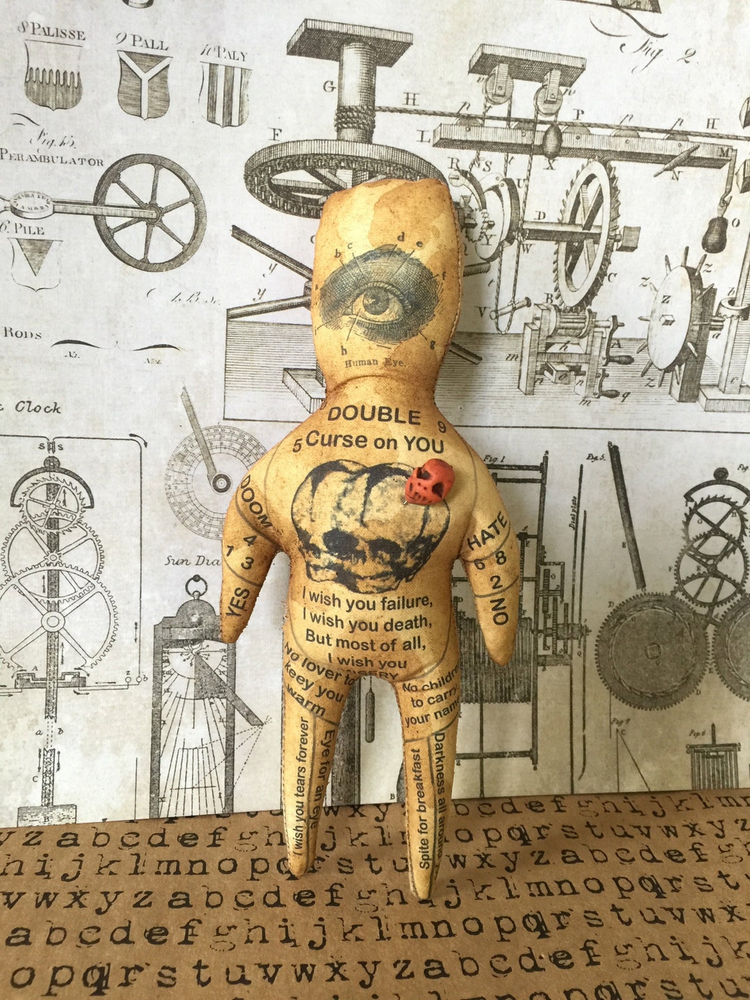 Personalized Handmade Voodoo Doll Conjoined Twin Double Curse Hex ...