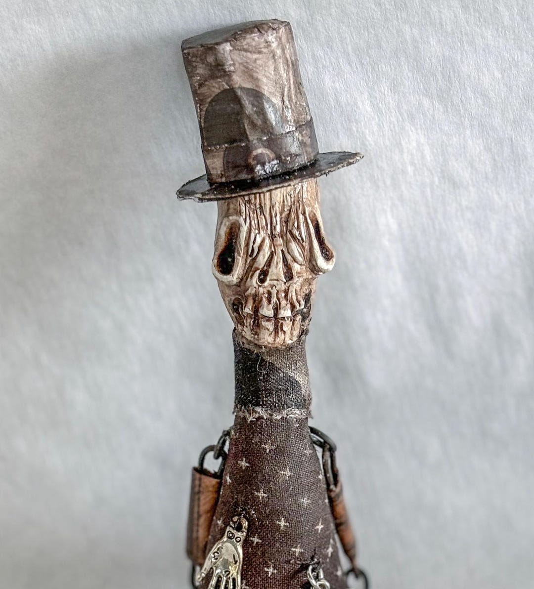 Primitive OOAK Art Doll Skeleton Fortune Teller, Macabre Art Halloween ...