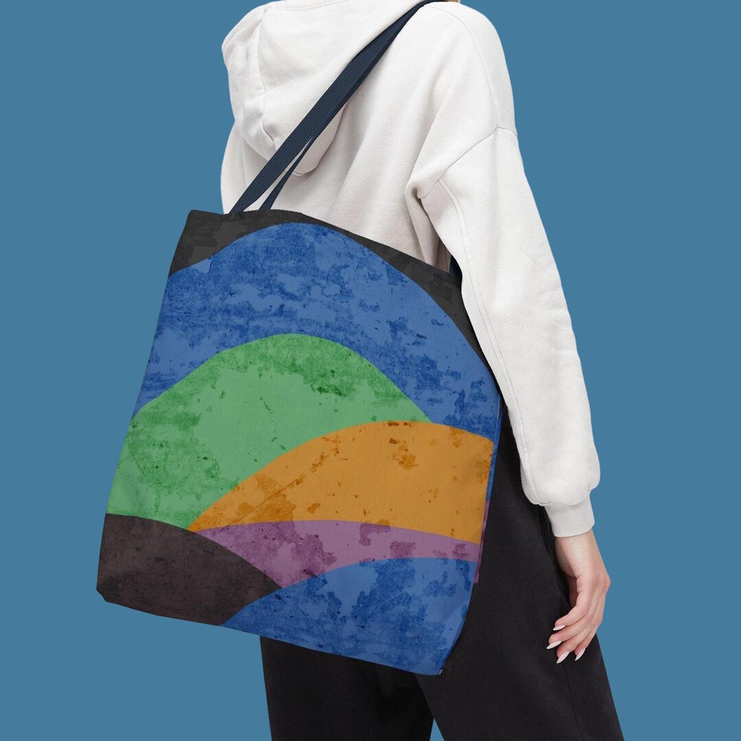 College Book Bag Pattern Tote Bag Shoulder Strap Back to School Tote ...