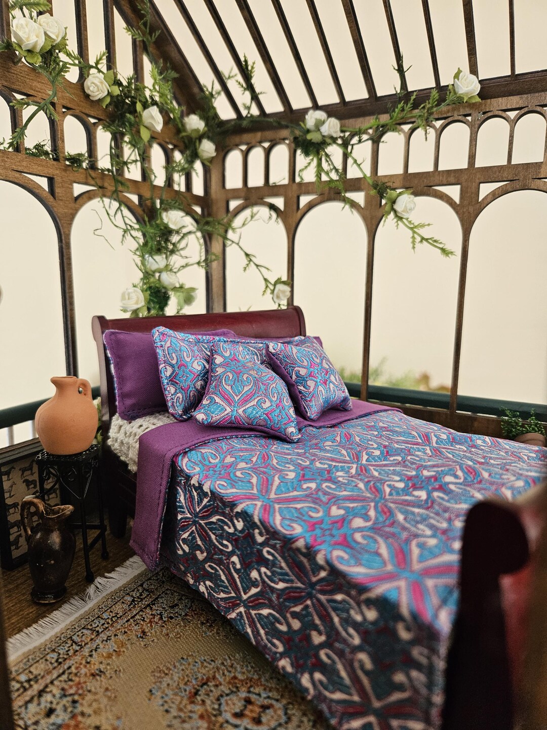 Beautiful African Jacquard Brocade Bedspread & Pillow(s) - Single or ...