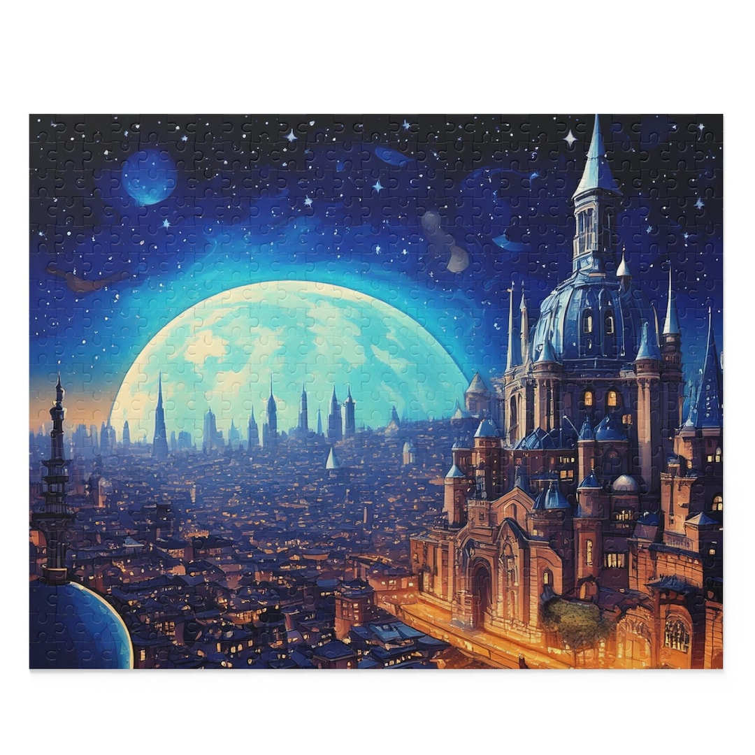 Fantasy Night Sky Puzzle - 252-piece Jigsaw, Unique Home Decor, Gift ...
