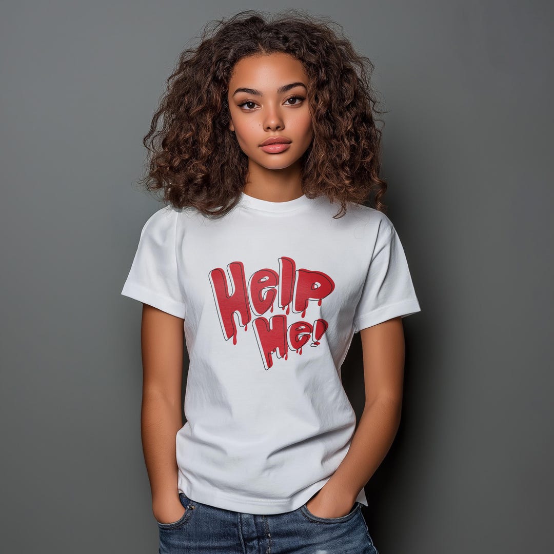 Help Me Horror Shirt, Funny Scary Dripping Blood T-shirt, Halloween ...