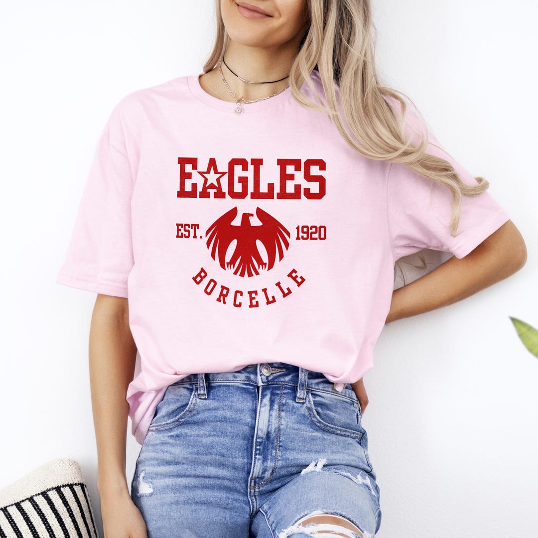Vintage Borcelle Eagles T-shirt, Retro College Mascot Tee - Etsy