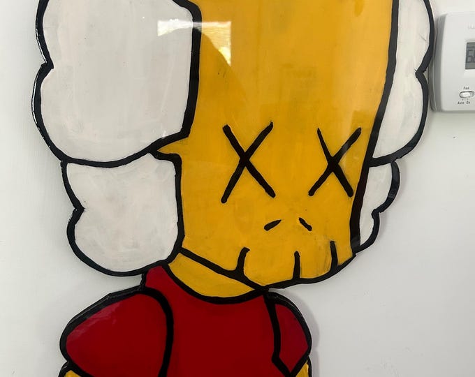 Kaws Bart Simpson Wall Art | Wall Art | Home Decor | Designer Wall Art ...