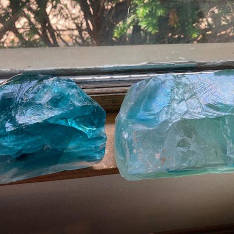 Slag Glass Chunks - Etsy