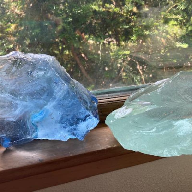 Slag Glass Chunks - Etsy