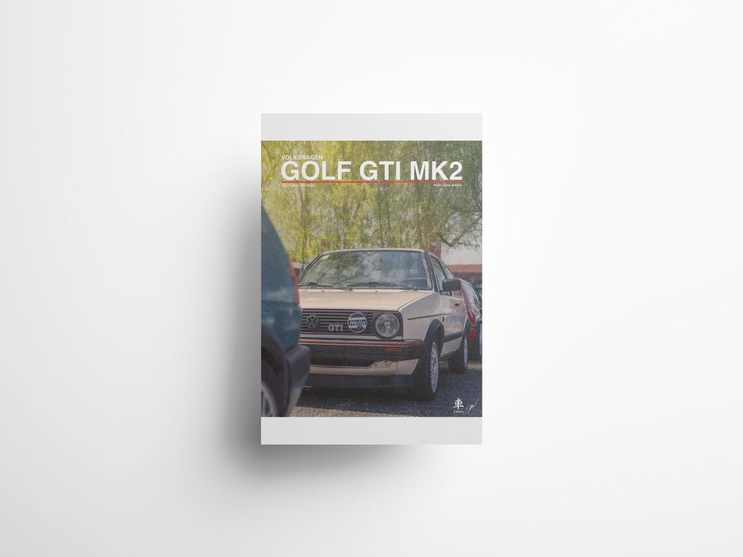 Volkswagen Golf GTI MK2 Poster – Hella Lights Edition | Classic Car ...