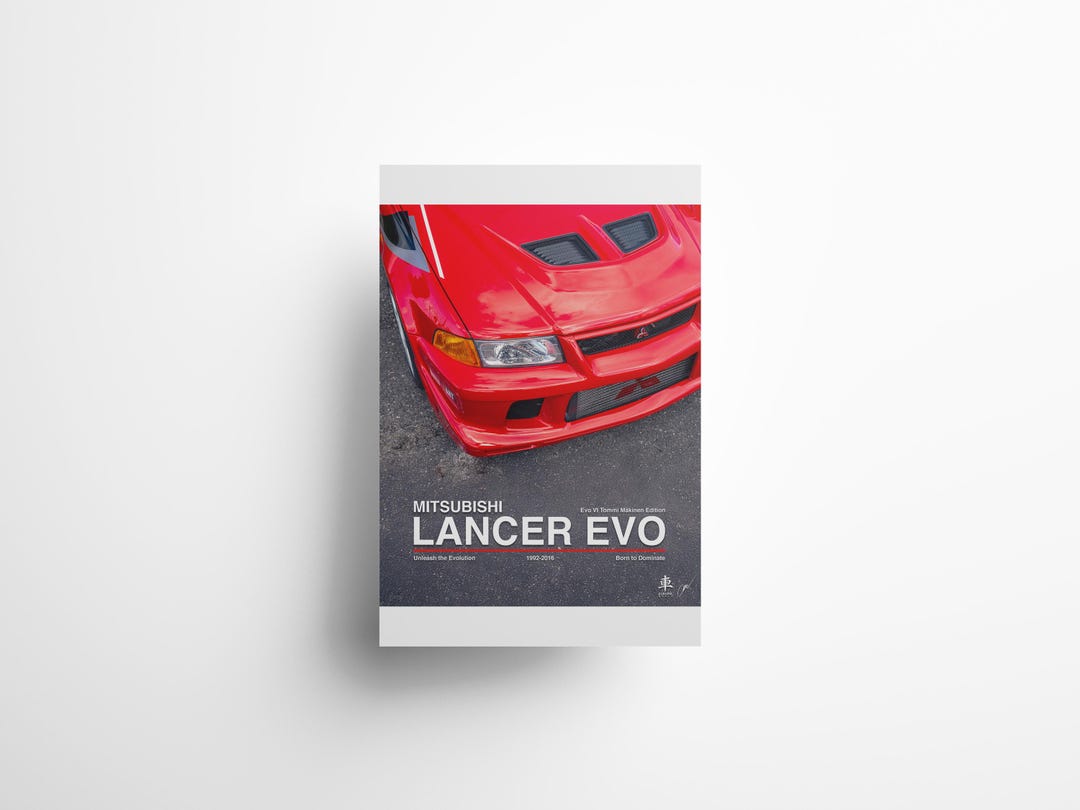 Mitsubishi Lancer Evo Poster – Tommi Mäkinen Edition | JDM Car Wall Art ...