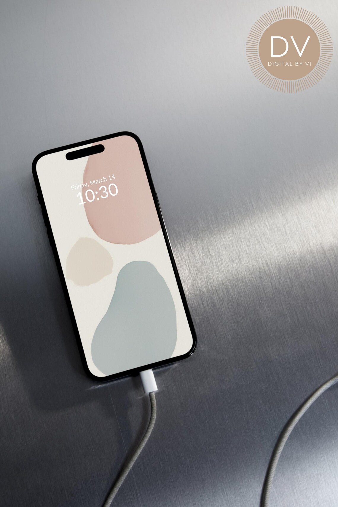 Minimalist Neutral Watercolor Texture - Aesthetic Phone Wallpaper ...