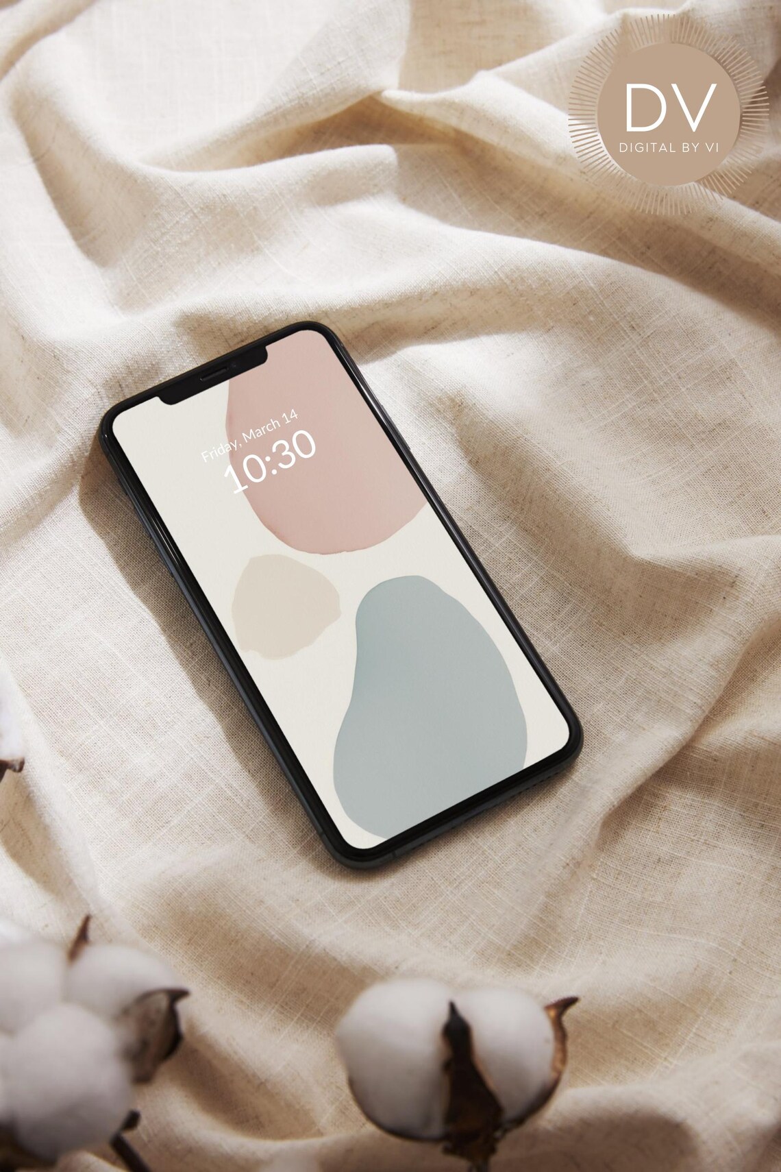 Minimalist Neutral Watercolor Texture - Aesthetic Phone Wallpaper ...